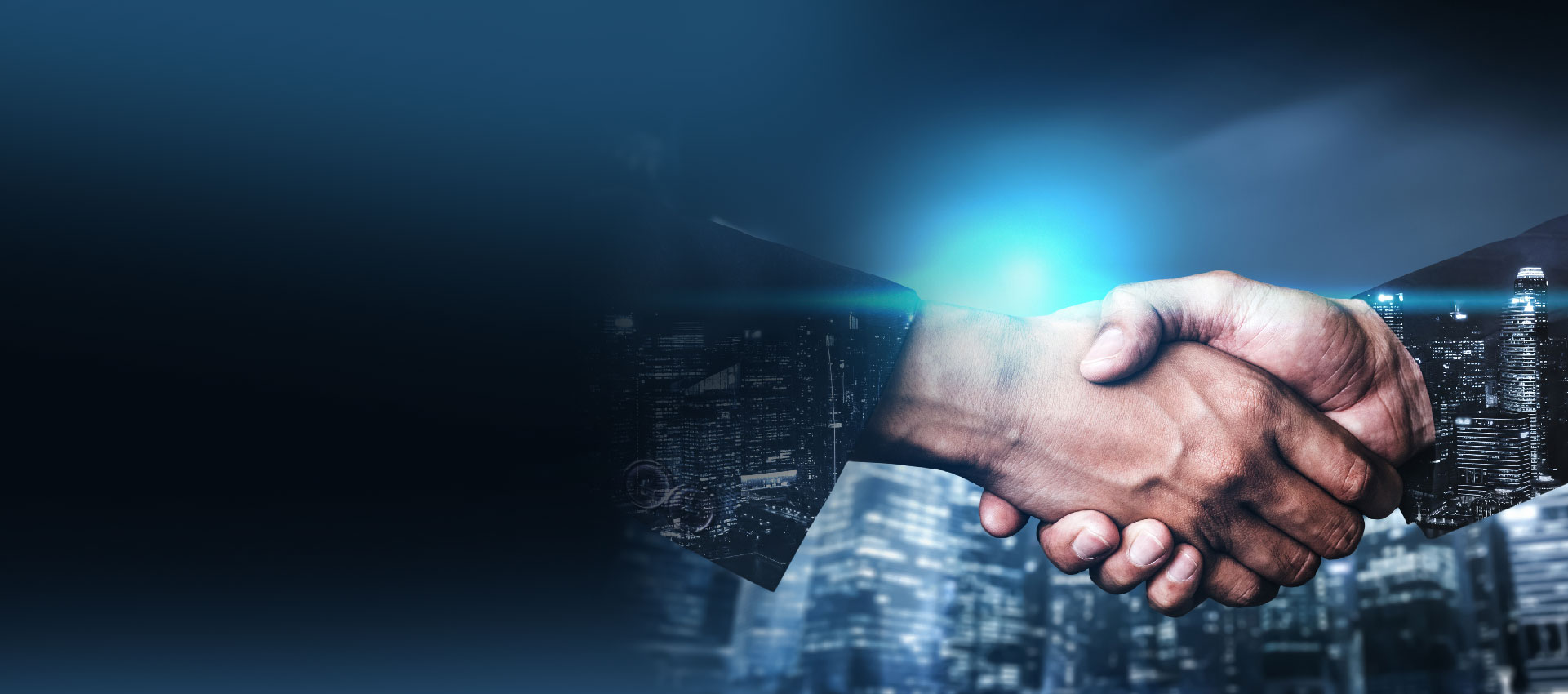 Business Shaking Hands Banner